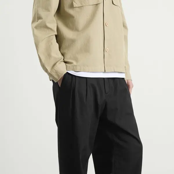 Norse Projects Hestur Relaxed Twill Pleated Trousers