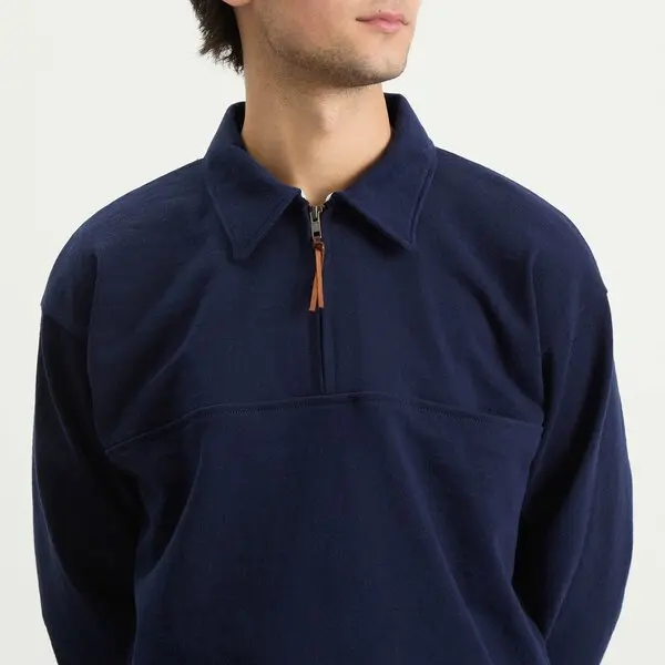CAFÉ MOUNTAIN Quarter Zip Heavy Sweat