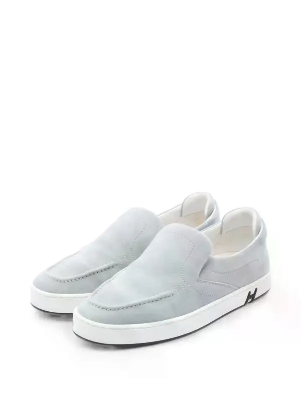 Hermès 2010s Kiddie Suede Sneakers - Grey