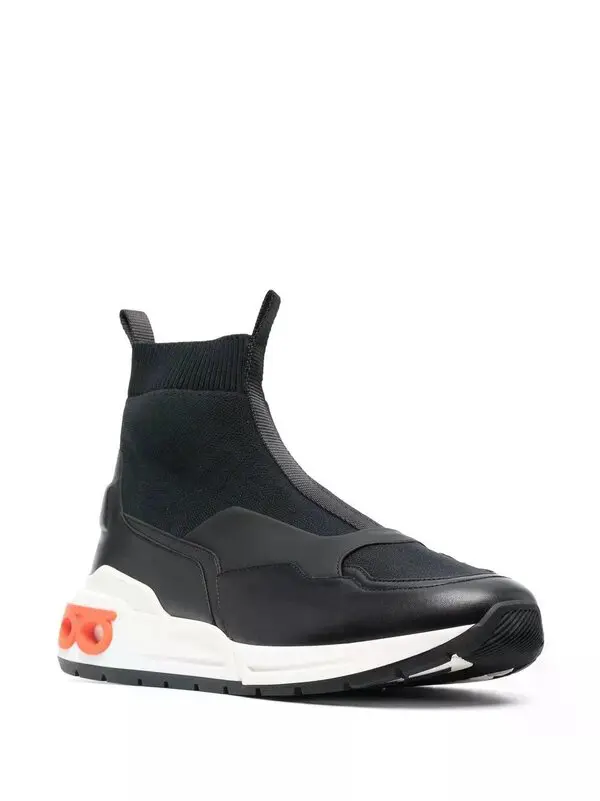 FERRAGAMO Gancini Sock High-top Sneakers