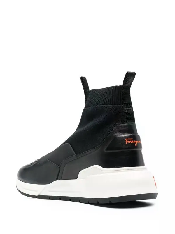 FERRAGAMO Gancini Sock High-top Sneakers
