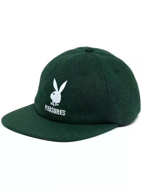 PLEASURES Embroidered-logo Detail Baseball Cap