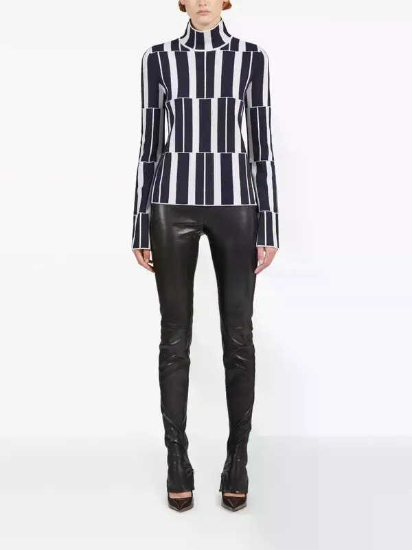 FERRAGAMO Stripe-pattern Cashmere Jumper