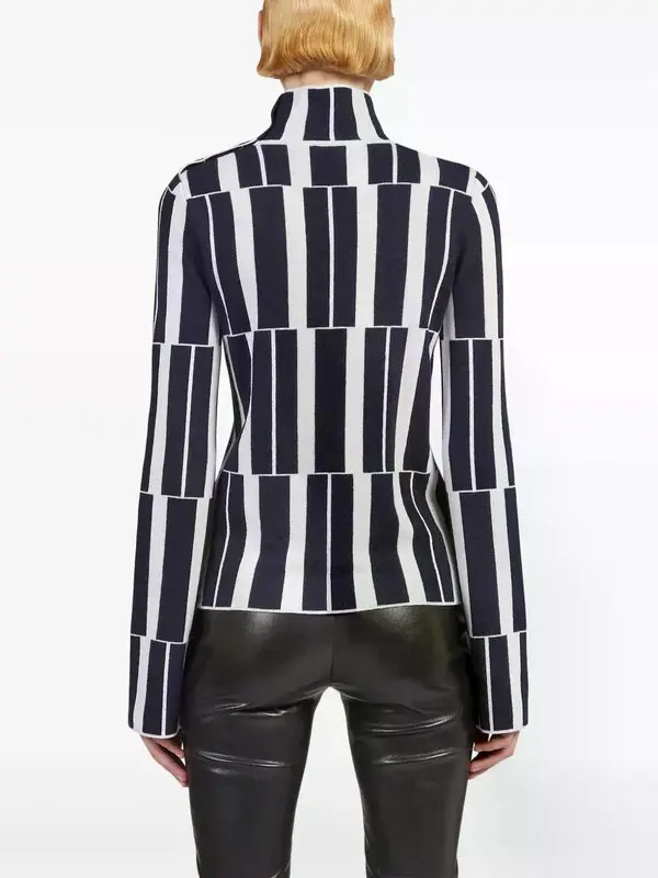 FERRAGAMO Stripe-pattern Cashmere Jumper