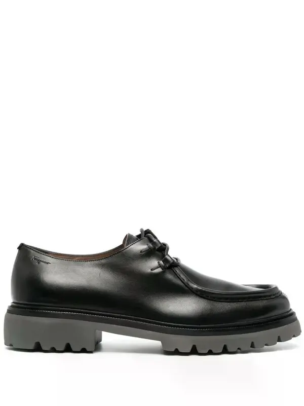 FERRAGAMO Lace-up Derby Shoes - Black