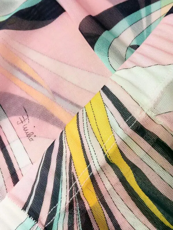 Emilio Pucci Semi-sheer Graphic-print Tights