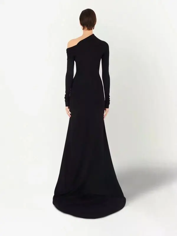 FERRAGAMO Draped One-shoulder Gown