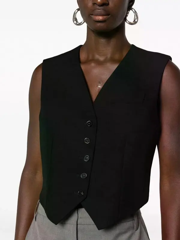 Stella McCartney Sleeveless Virgin Wool Waistcoat