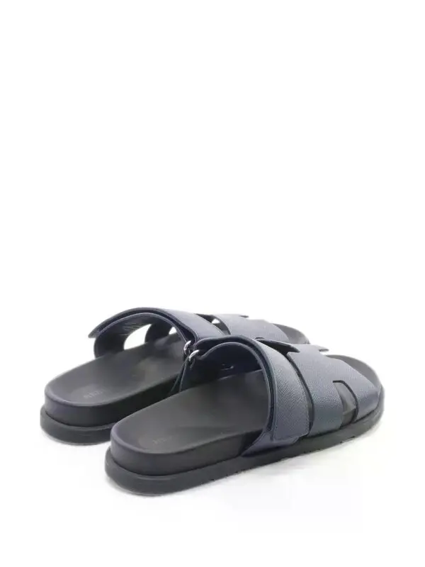 Hermès 2020s Chypre Epsom-leather Flat Sandals
