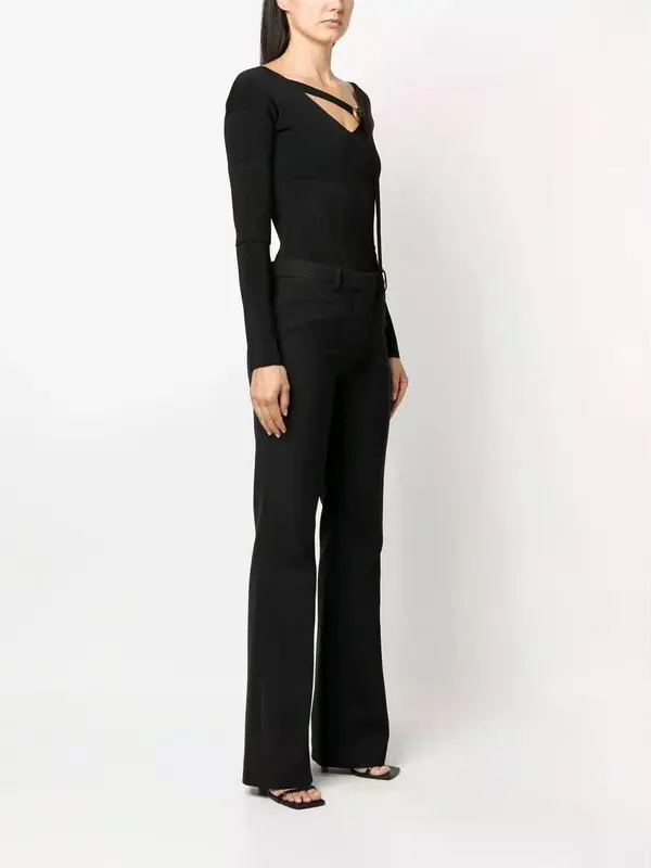FERRAGAMO V-neck Knitted Bodysuit