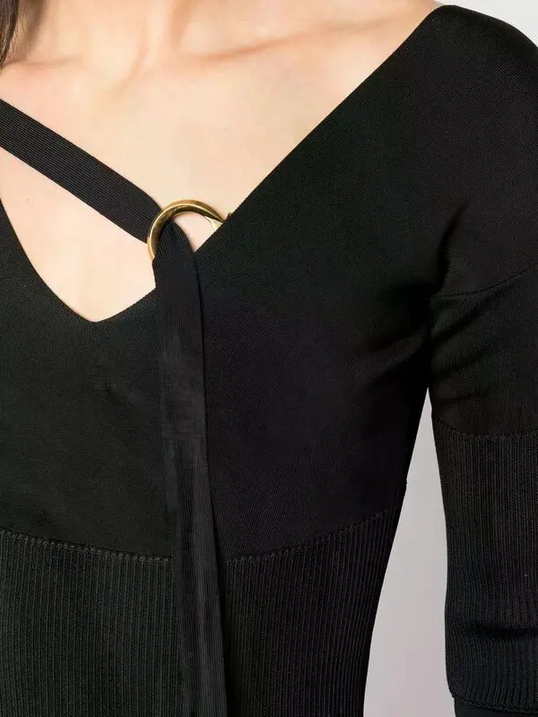FERRAGAMO V-neck Knitted Bodysuit