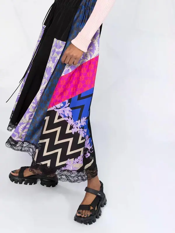 Emilio Pucci Koché Abstract Print Empire Line Dress