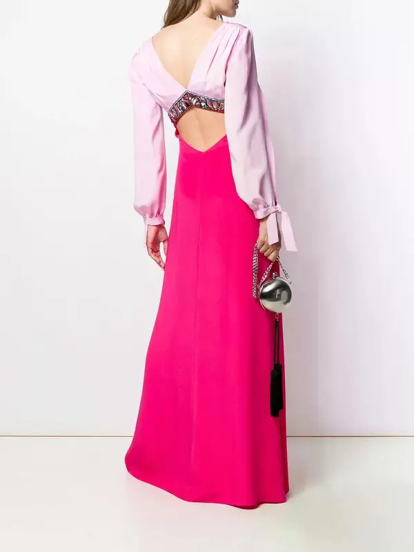 Emilio Pucci Sequin Embellished Colour Block Dress