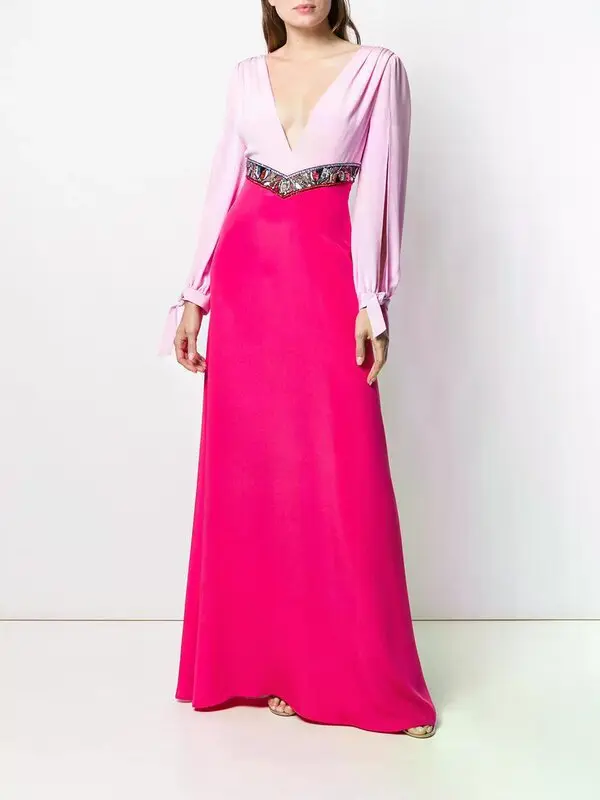 Emilio Pucci Sequin Embellished Colour Block Dress