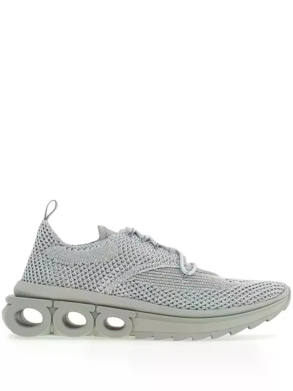 FERRAGAMO Running Lace-up Sneakers - Silver