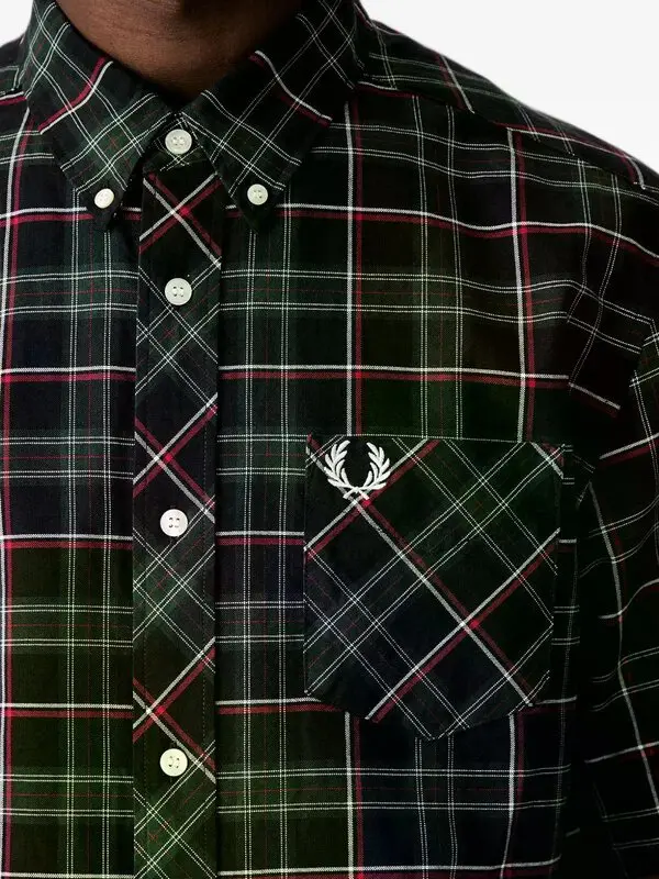 Fred Perry Tartan-check Button-down Shirt