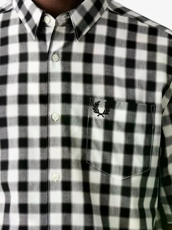 Fred Perry Gingham-check Short-sleeve Shirt