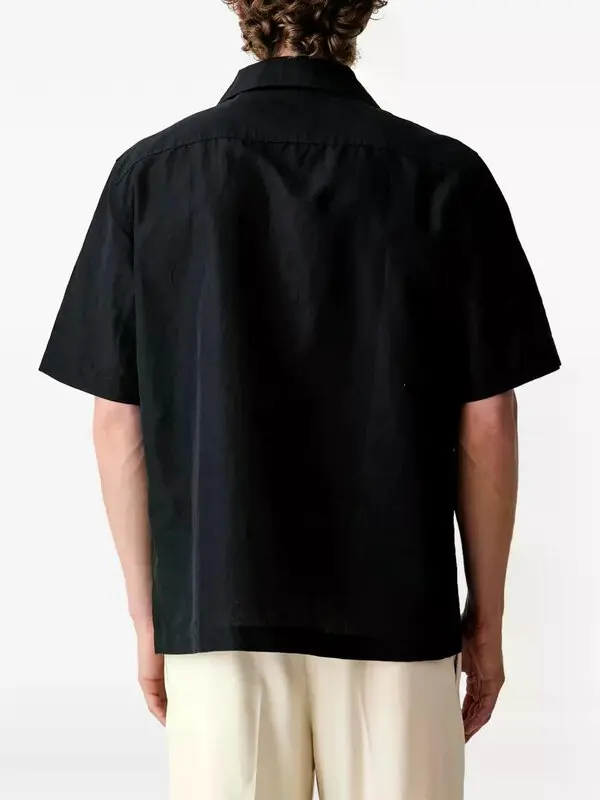 Fred Perry Embroidered-logo Camp-collar Shirt