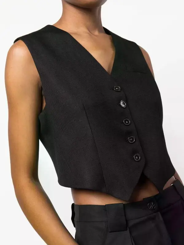 Stella McCartney Cropped Canvas Vest