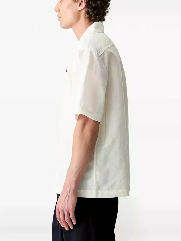 Fred Perry Embroidered-logo Camp-collar Shirt