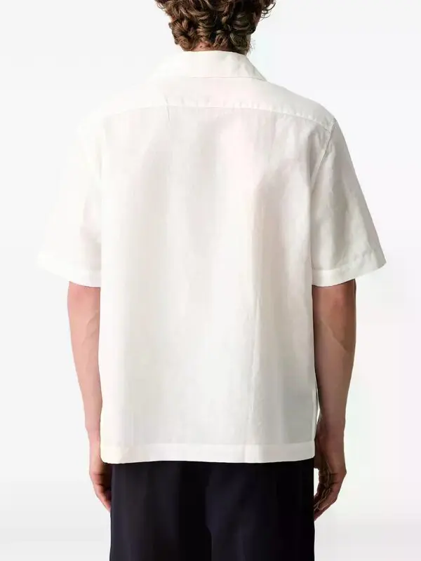 Fred Perry Embroidered-logo Camp-collar Shirt