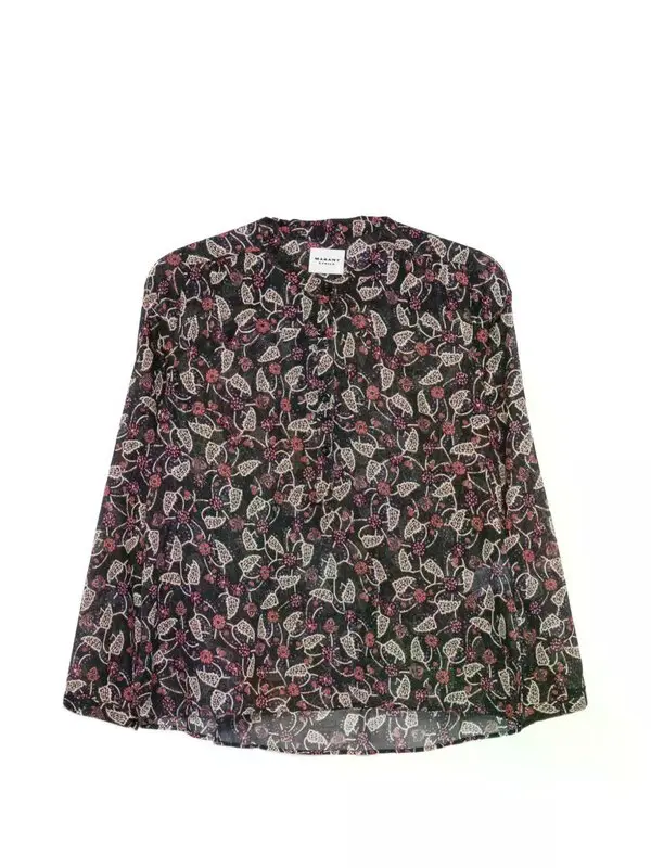 MARANT ETOILE Floral-print Blouse - Black