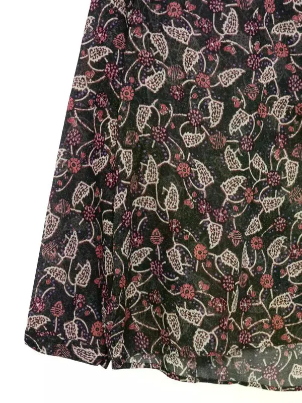 MARANT ETOILE Floral-print Blouse - Black