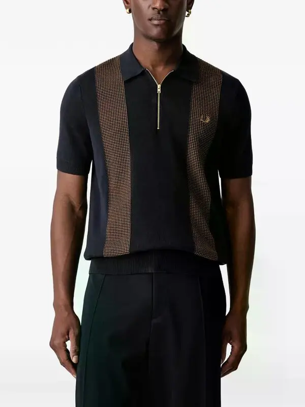 Fred Perry Zip-fastening Polo Shirt - Blue