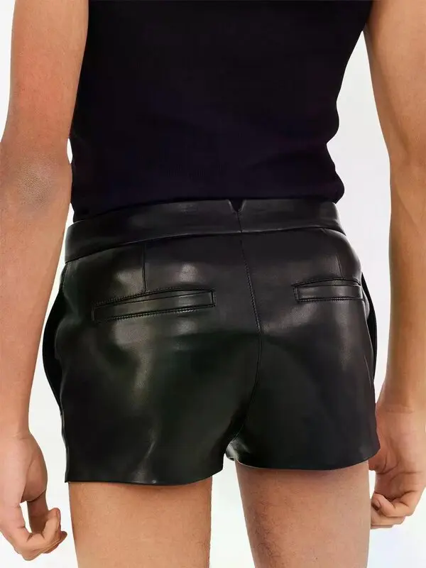 FERRAGAMO Nappa-leather Mini Shorts