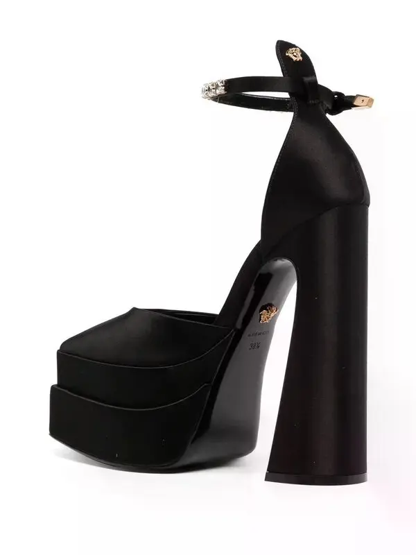 Versace 120mm Satin Platform Sandals