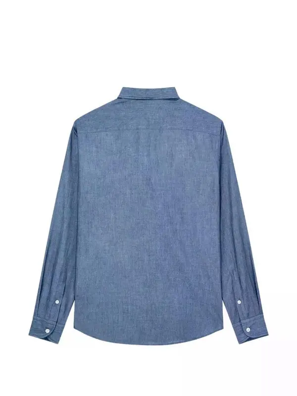 Emporio Armani Long-sleeve Cotton Shirt - Blue