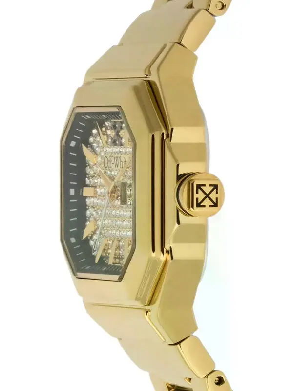Off-White Shift Pavé 40mm Watch