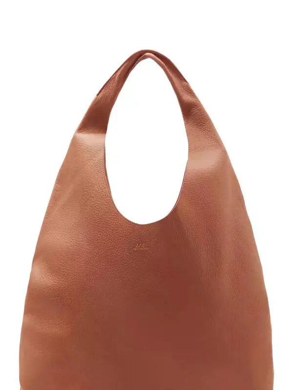 A.p.c. Le Neige Leather Tote Bag - Brown