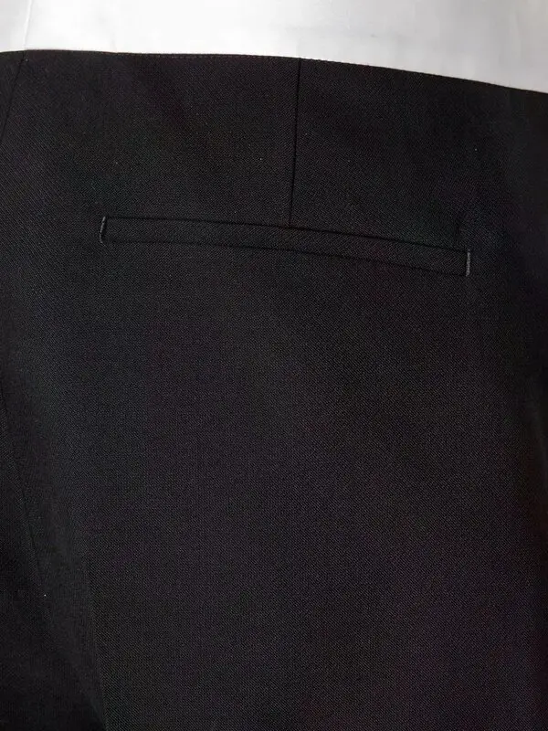 FERRAGAMO Silk-insert Pressed-crease Tailored Trousers