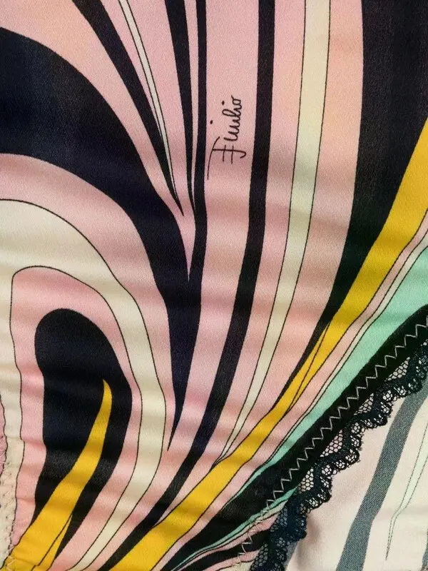 Emilio Pucci Onde-print Tanga Briefs