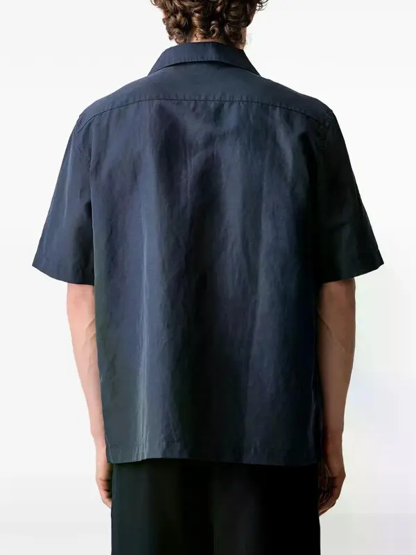 Fred Perry Embroidered-logo Camp-collar Shirt