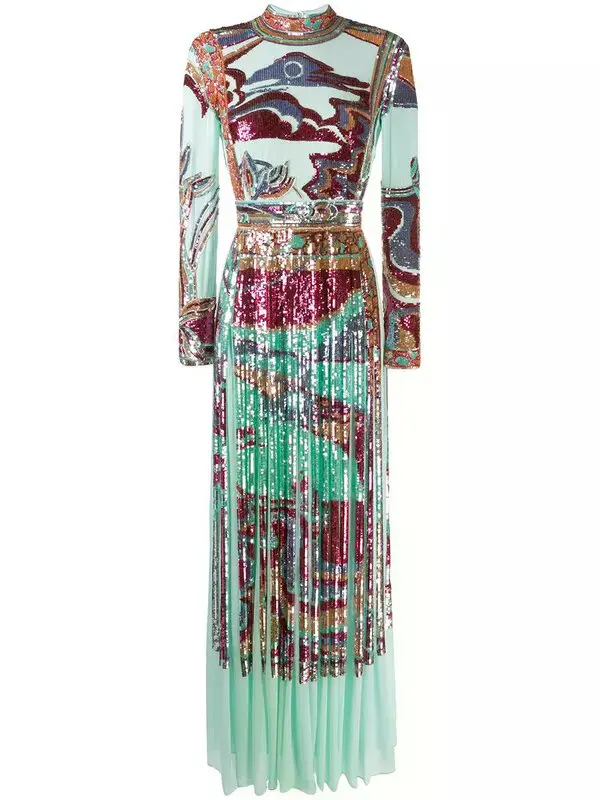 Emilio Pucci Sequinned Evening Gown