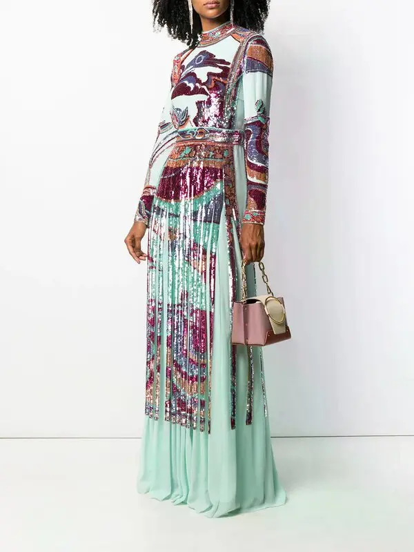 Emilio Pucci Sequinned Evening Gown