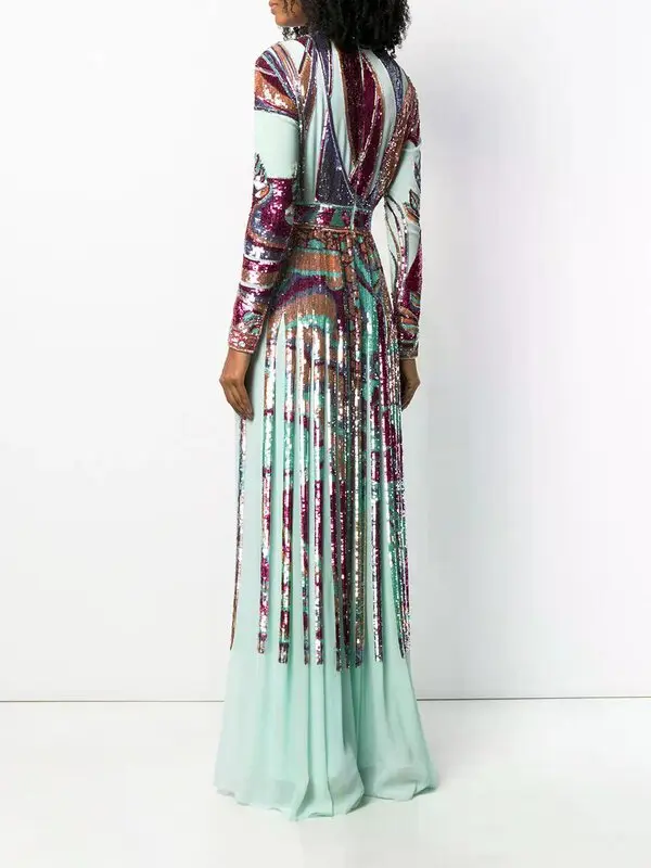Emilio Pucci Sequinned Evening Gown