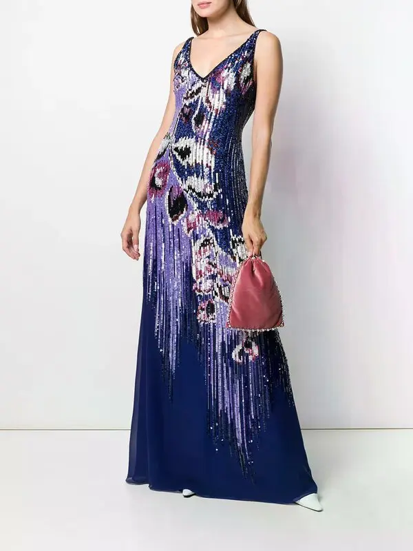 Emilio Pucci Sequin Embellished Peony Dress