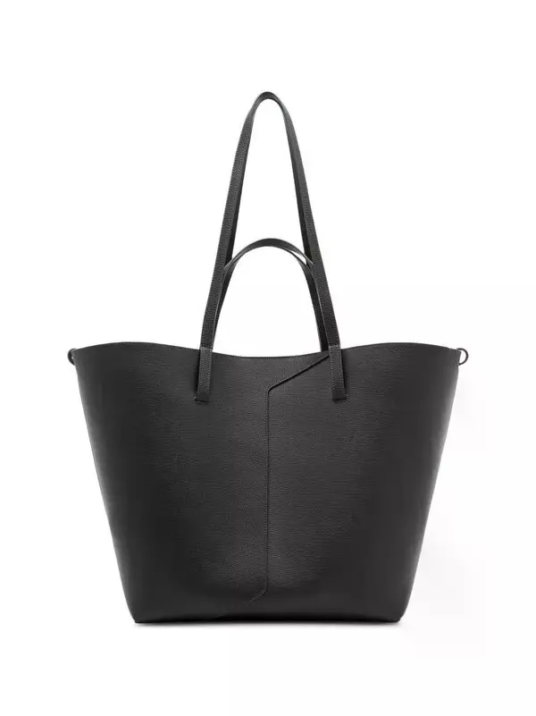 Emporio Armani 1981 Logo-print Pebbled-leather Tote Bag