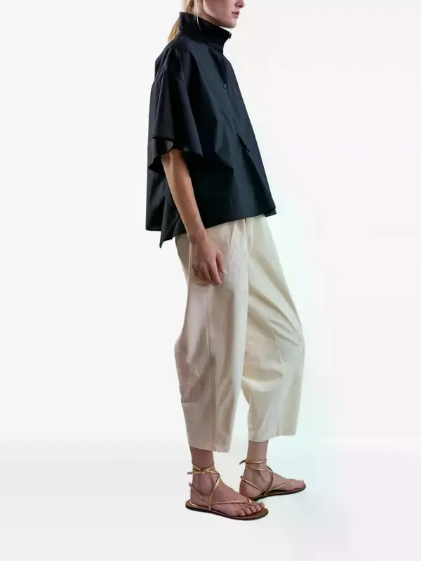 PSOPHIA Mandarin-collar Buttoned Shirt