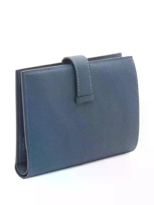 Hermès Bearn Compact Bi-fold Wallet - Blue