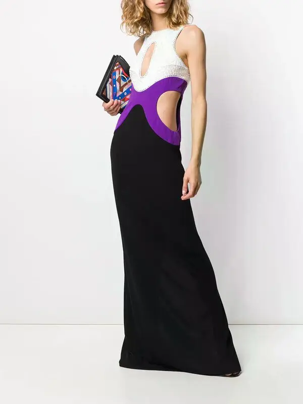 Emilio Pucci Colour Block Evening Gown