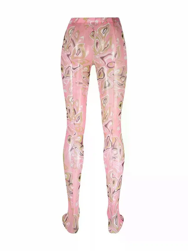 Emilio Pucci Africana-print Elasticated-waist Tights