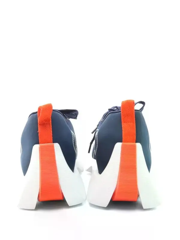 Hermès Suede-detail Lace-up Sneakers - Blue