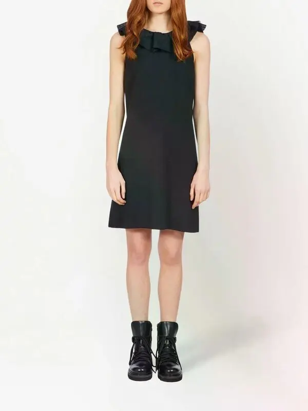 FERRAGAMO Ruffled-neck Sleeveless Dress
