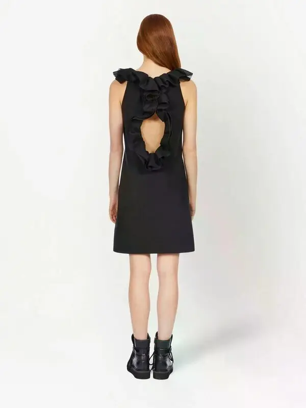 FERRAGAMO Ruffled-neck Sleeveless Dress