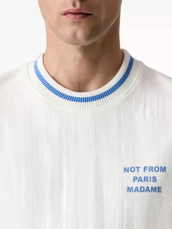 Drole De Monsieur Sport Slogan Sweatshirt