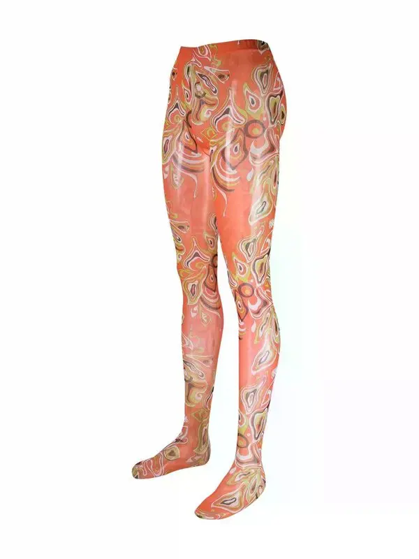 Emilio Pucci Africana-print Elasticated-waist Tights